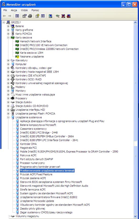 SONY VAIO VGN-FS850 - poszukuję sterowników k. sieciowej