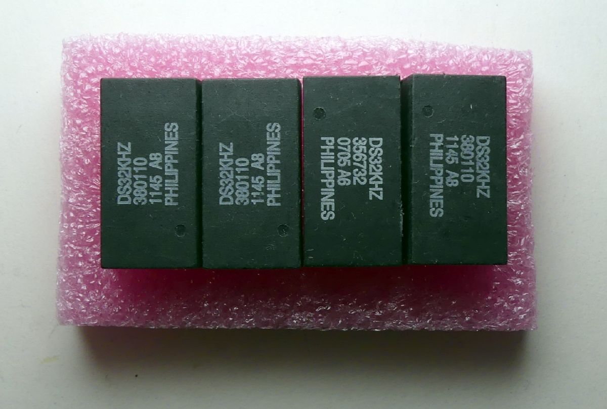 Zegarkowy TCXO DS32KHz i porównywanie częstotliwości oscyloskopem