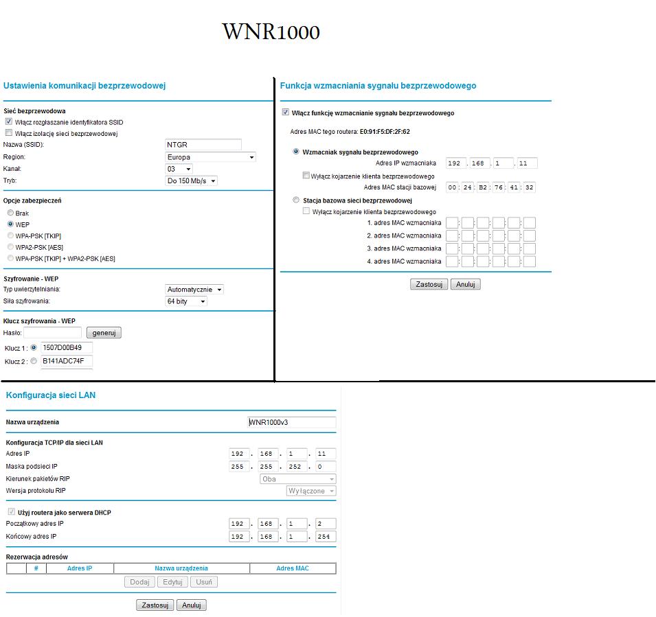 Netgear WNR3500 i WNR1000v3 - brak internetu po kilku godzinach działania