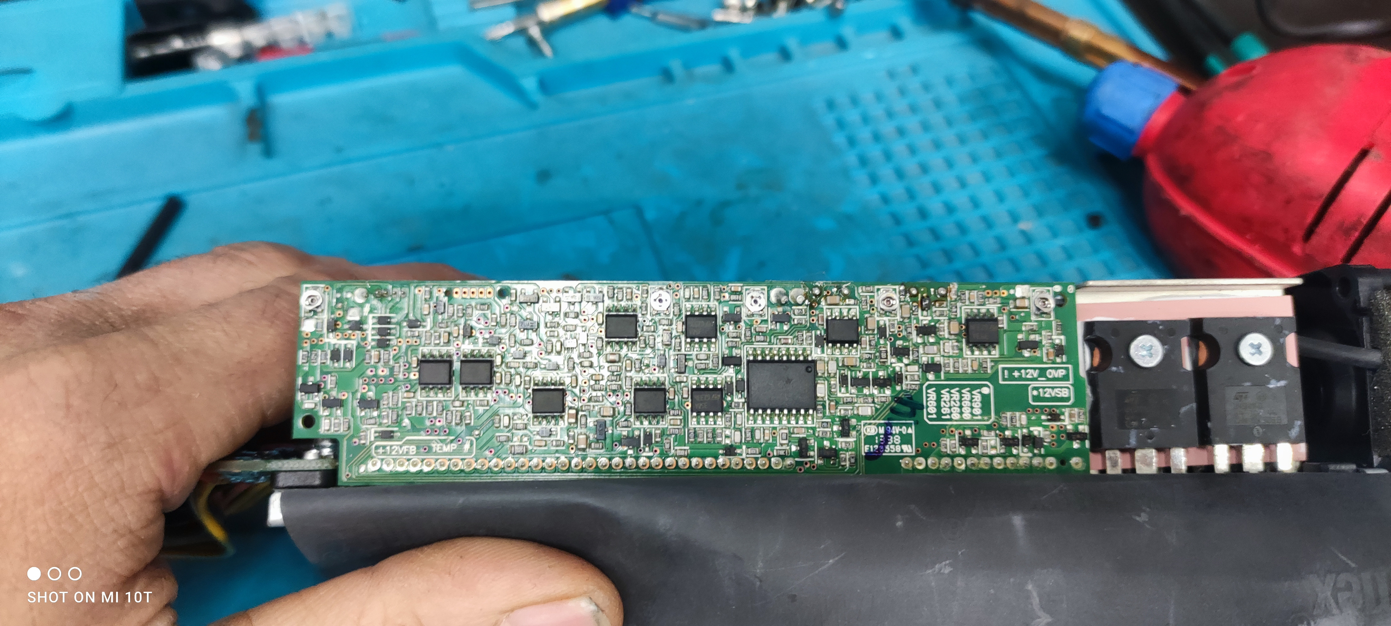 HP DPS 1200fba - jak zwiększyć napięcie wyjściowe śrubą? - 2