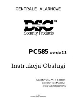 Centrale alarmowe i moduły rozszerzeń - spis instrukcji