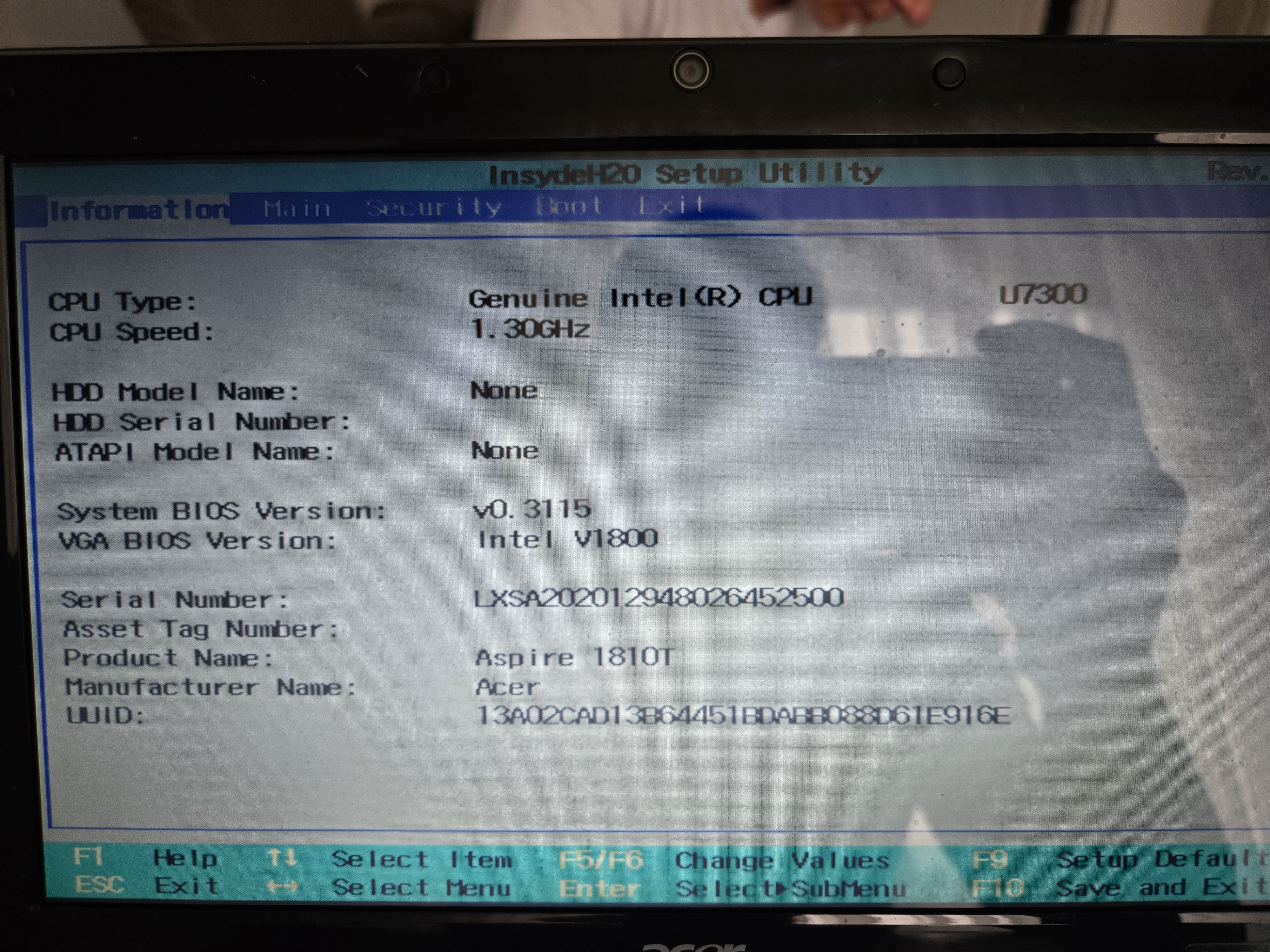 [Rozwiązano] Acer Aspire 1810T - komunikat przy uruchamianiu, jak naprawić?