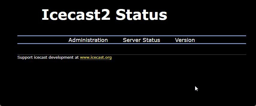 IceCast - Brak punktów "mocowania" transmisji