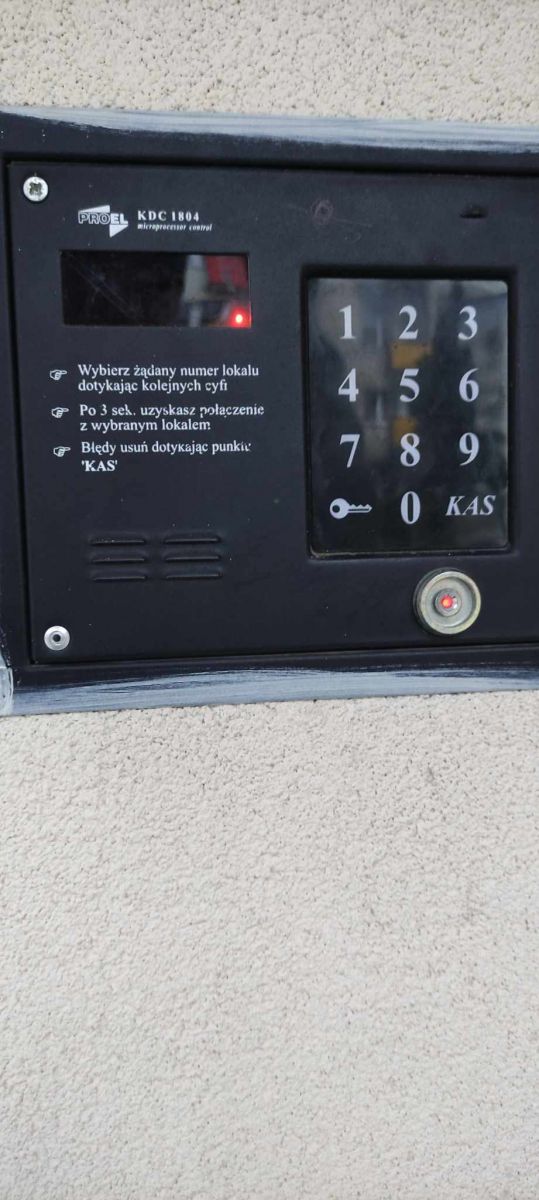 Montaż unifonu dotykowego U1014-2 lub ACO UP800/G2 do ProEl KDC 1804