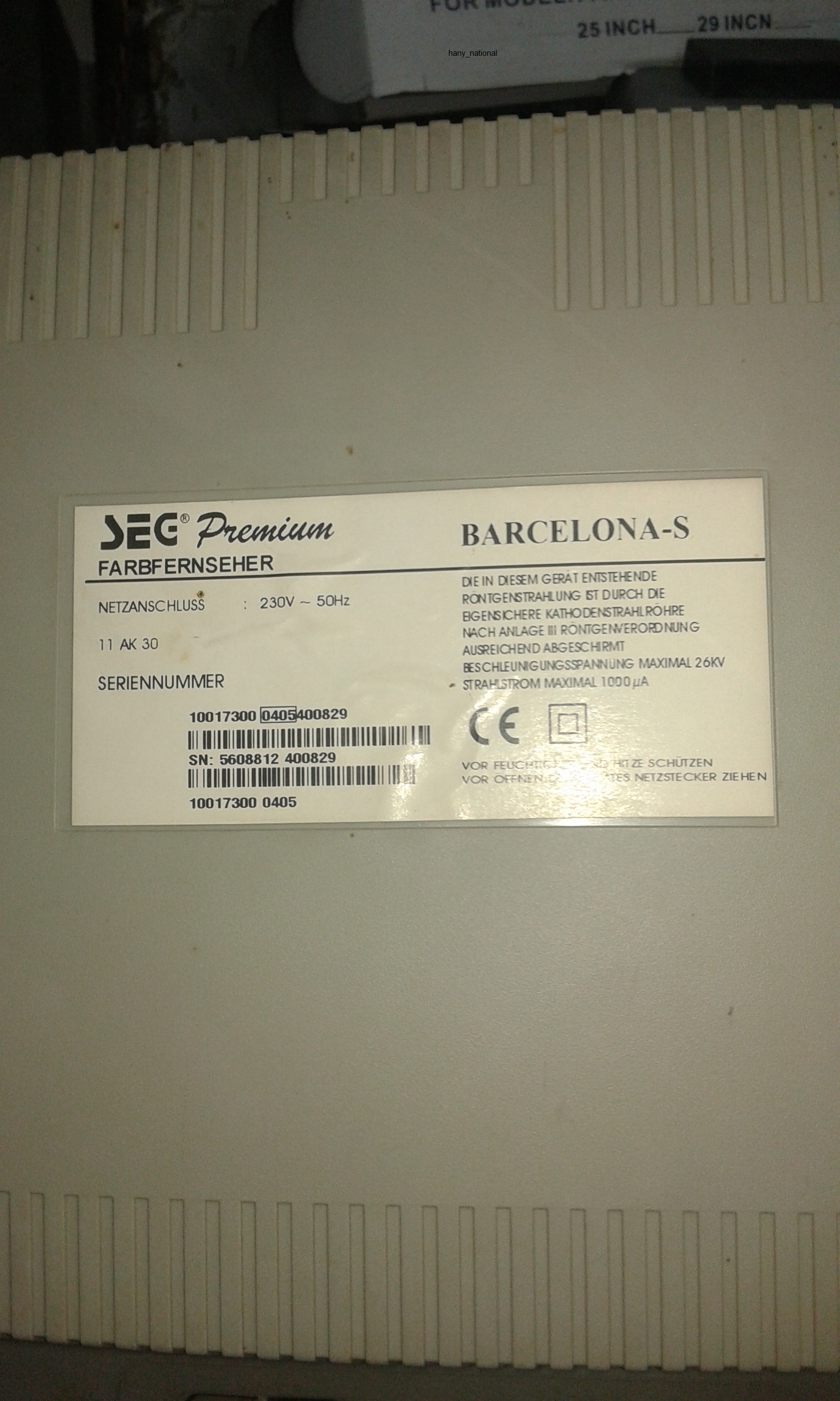 Wsad do TV CRT SEG Premium - elektroda.pl