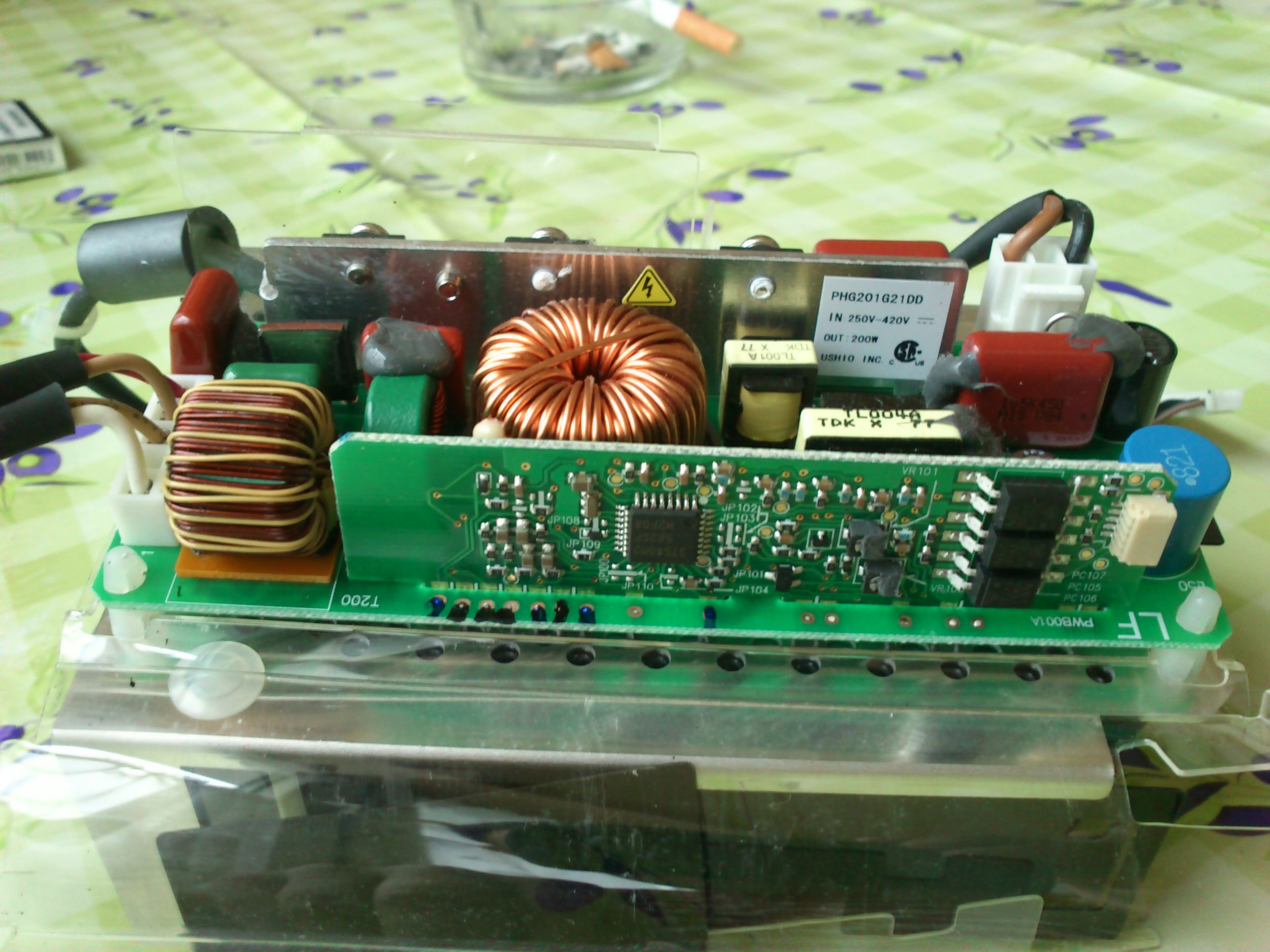 NEC VT590 - Uruchomienie projektora bez lampy, schematy i instrukcje