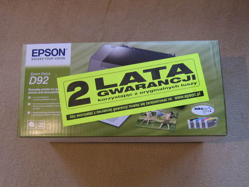 [Sprzedam]Drukarkę atramentową Epson D92 bez tuszy nowa Gw24