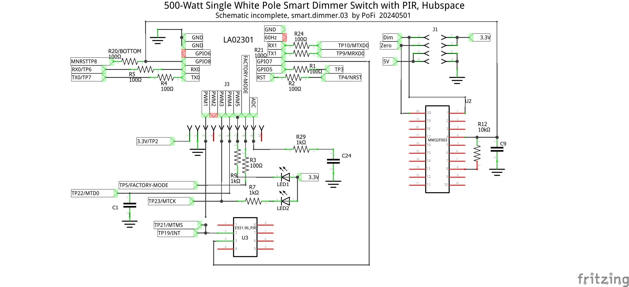 500-Watt Single White Pole Smart Dimmer Switch with Motion Sensor ...