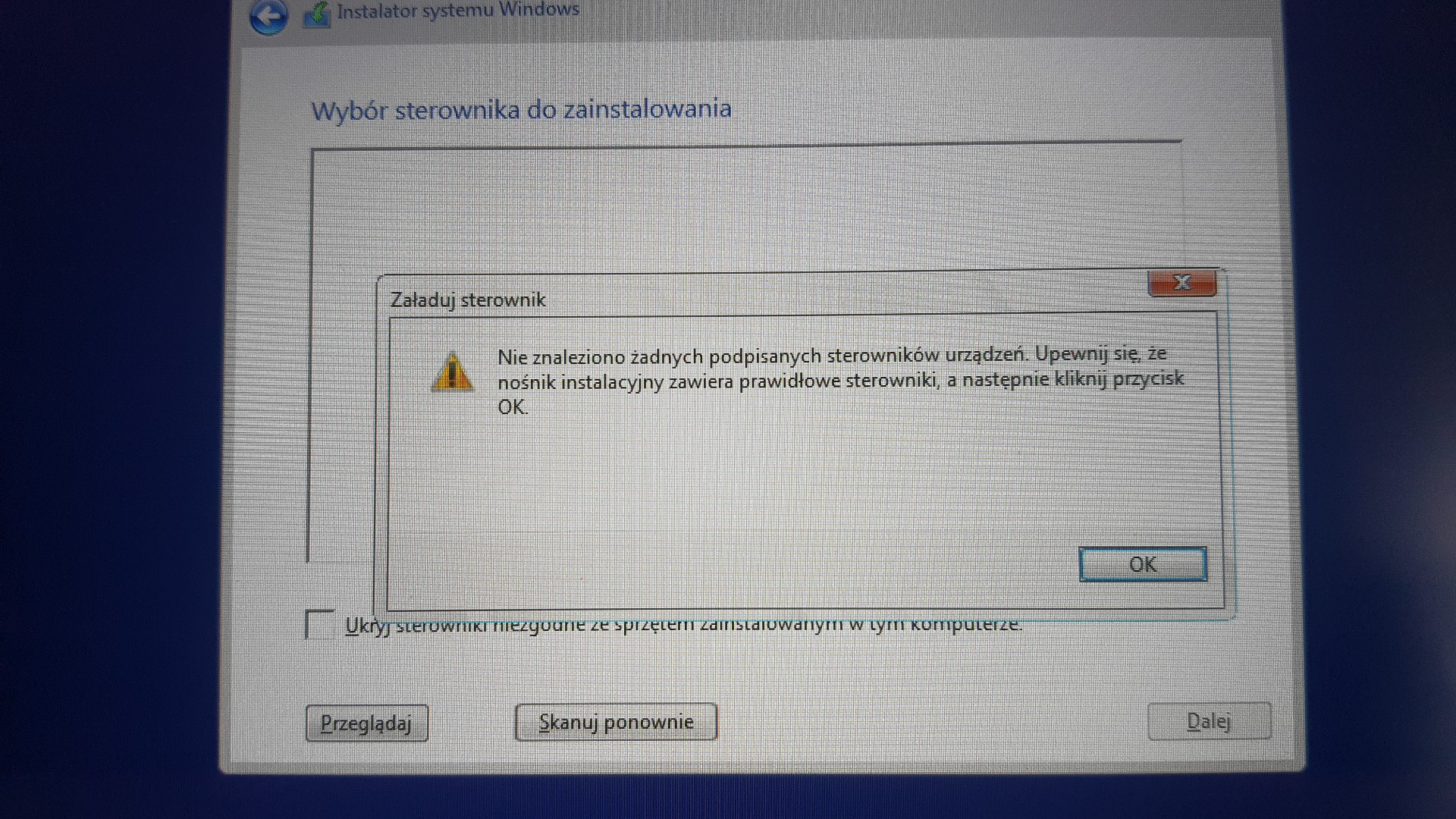 [Rozwiązano] Nie widać dysków przy instalacji Windows, Lenovo 3 15IHU6