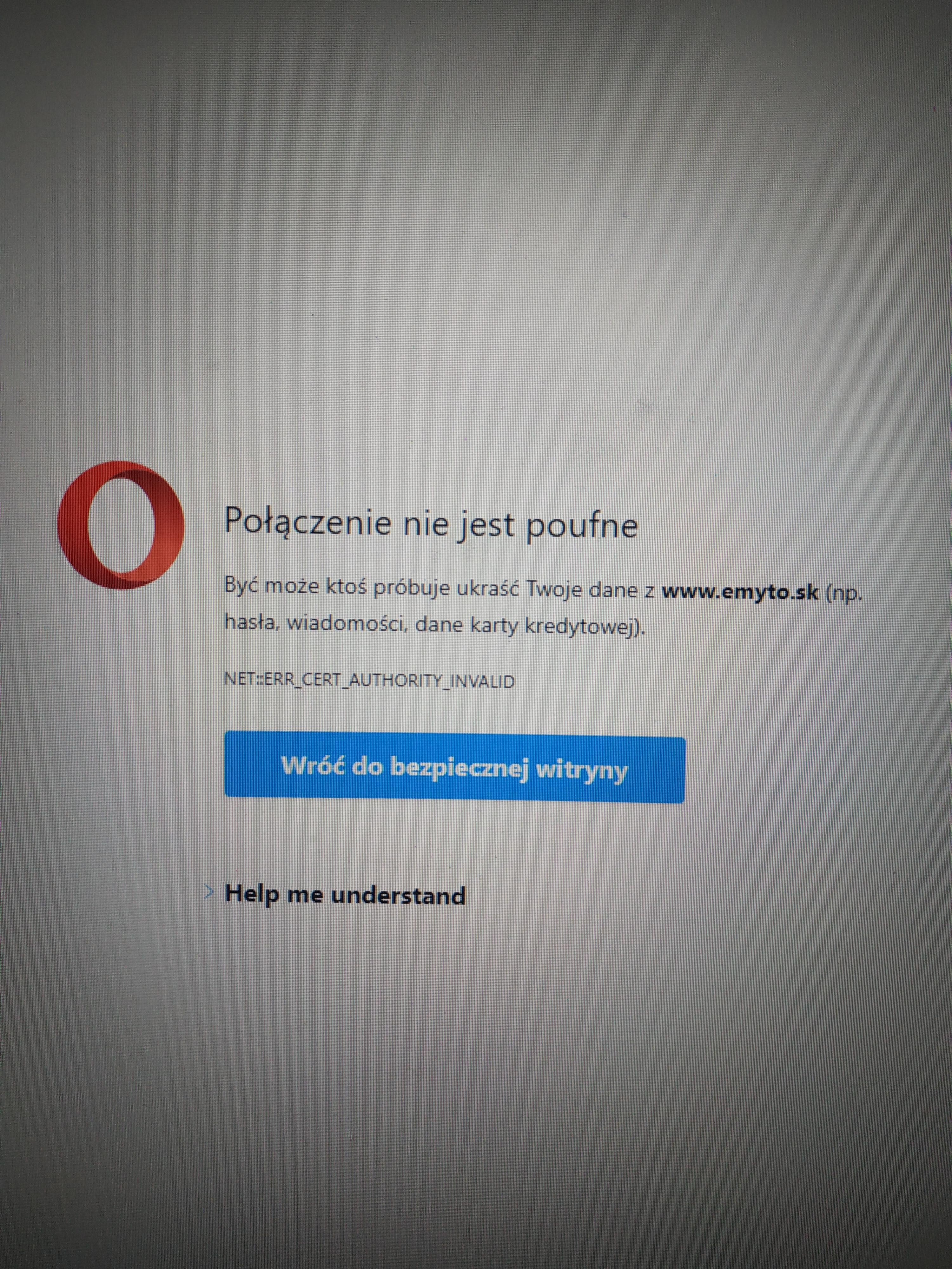 [Rozwiązano] Komunikat o niepoufnym połączeniu i zbyt wielu ...