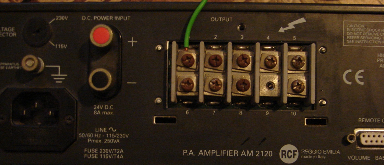 Wzmacniacz P.A RCF AM 2120 -INTEGRATED POWER AMPLIFIER- 120W