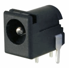 Power jack to switch between charging battery and powering circuit ...