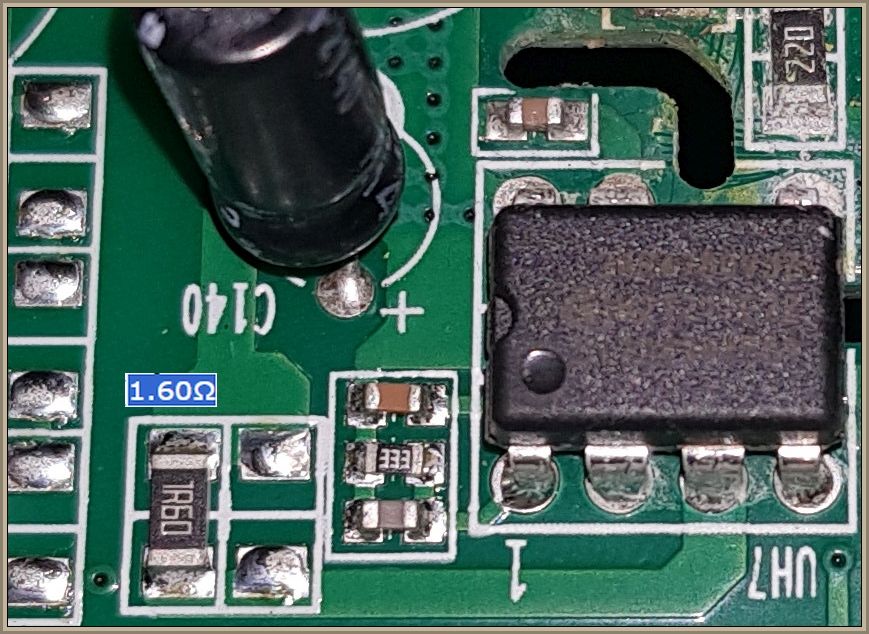 Indesit Aqualtis AQD1070D69EUA - Identyfikacja układu UH7 i oporu przy ...