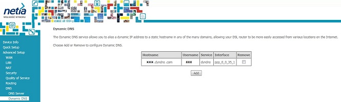 Router Netii ADSL Asmax 1004g NETIA i kłopot z kamerką WIFI DYNDNS