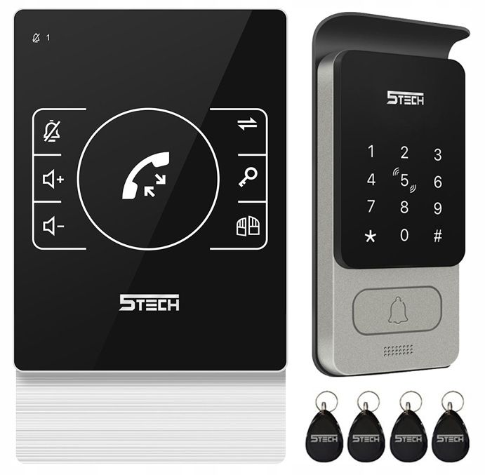 Jaki domofon do domu jednorodzinnego na przewód 2x1,5mm², budżet 300 zł?