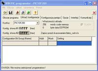 PIC10F200, PIC10F206 schemat i program do obsł.programatora
