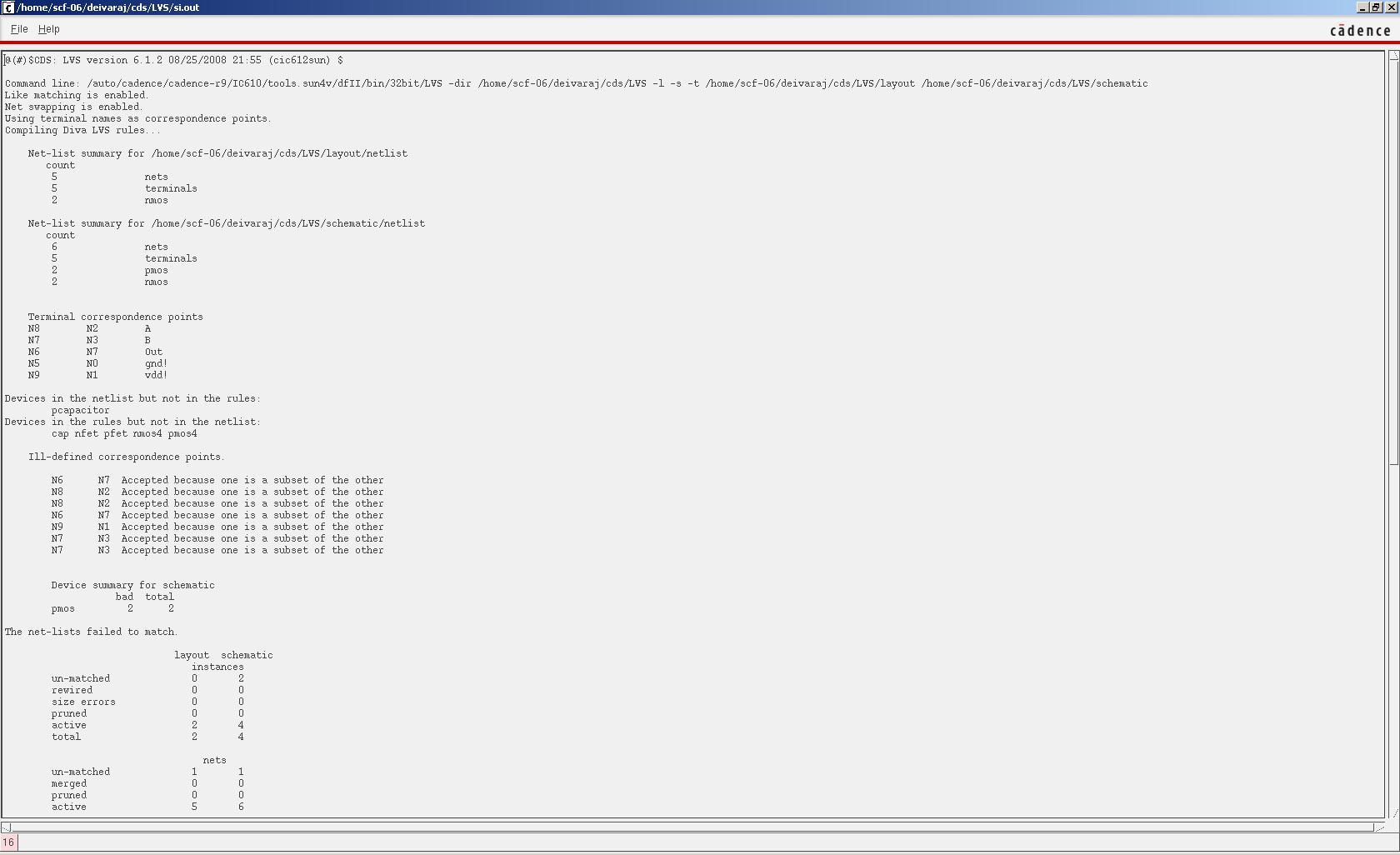 virtuoso layout lvs error - vdd! pin does not match | Forum for Electronics