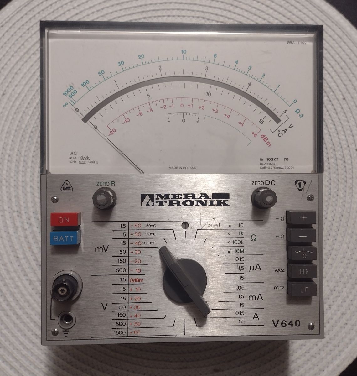 Sprzedam miernik V640 Mera-Tronik, stan wizualny dobry, cena 250 zł