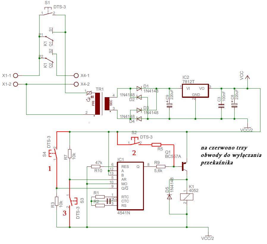 Jak wyłączyć przekaźnik w układzie 4541? Który sposób jest najpewniejszy?