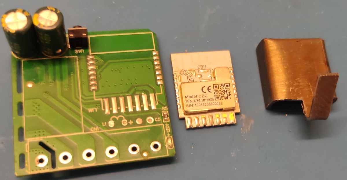 Avatto WSM16-1-WIFI CBU BK7231N transplantacja na ESP8684-WROOM-06C-H4 ...