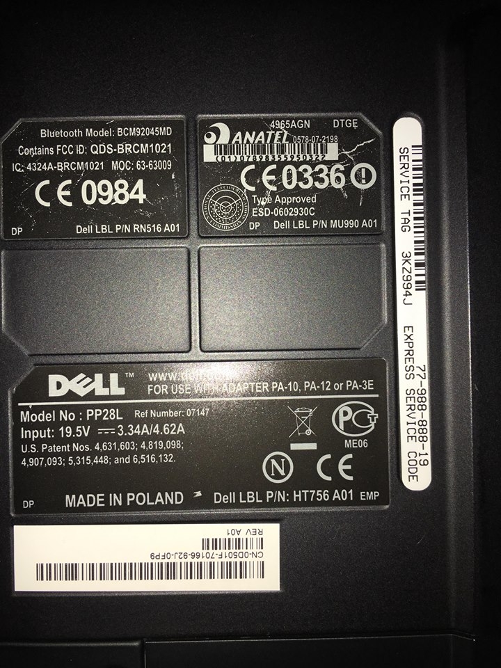 Dell XPS PP28L - rekomendacje SSD 120-128 GB do modernizacji