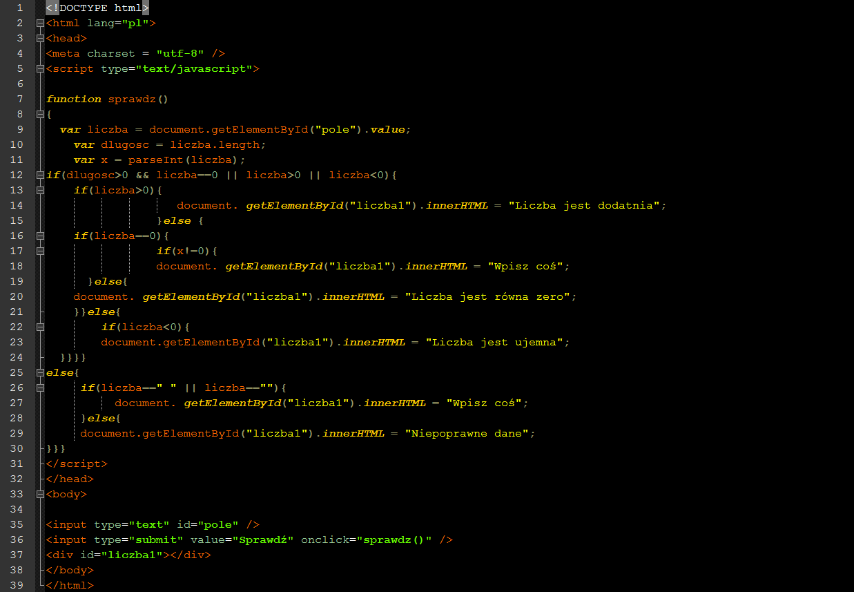 JavaScript - Jak w polu formularza dozwolić tylko liczby