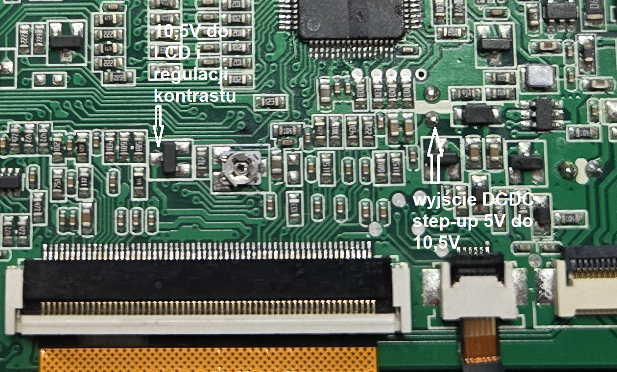 Radio samochodowe Android Junsun 8227L - powidoki na ekranie