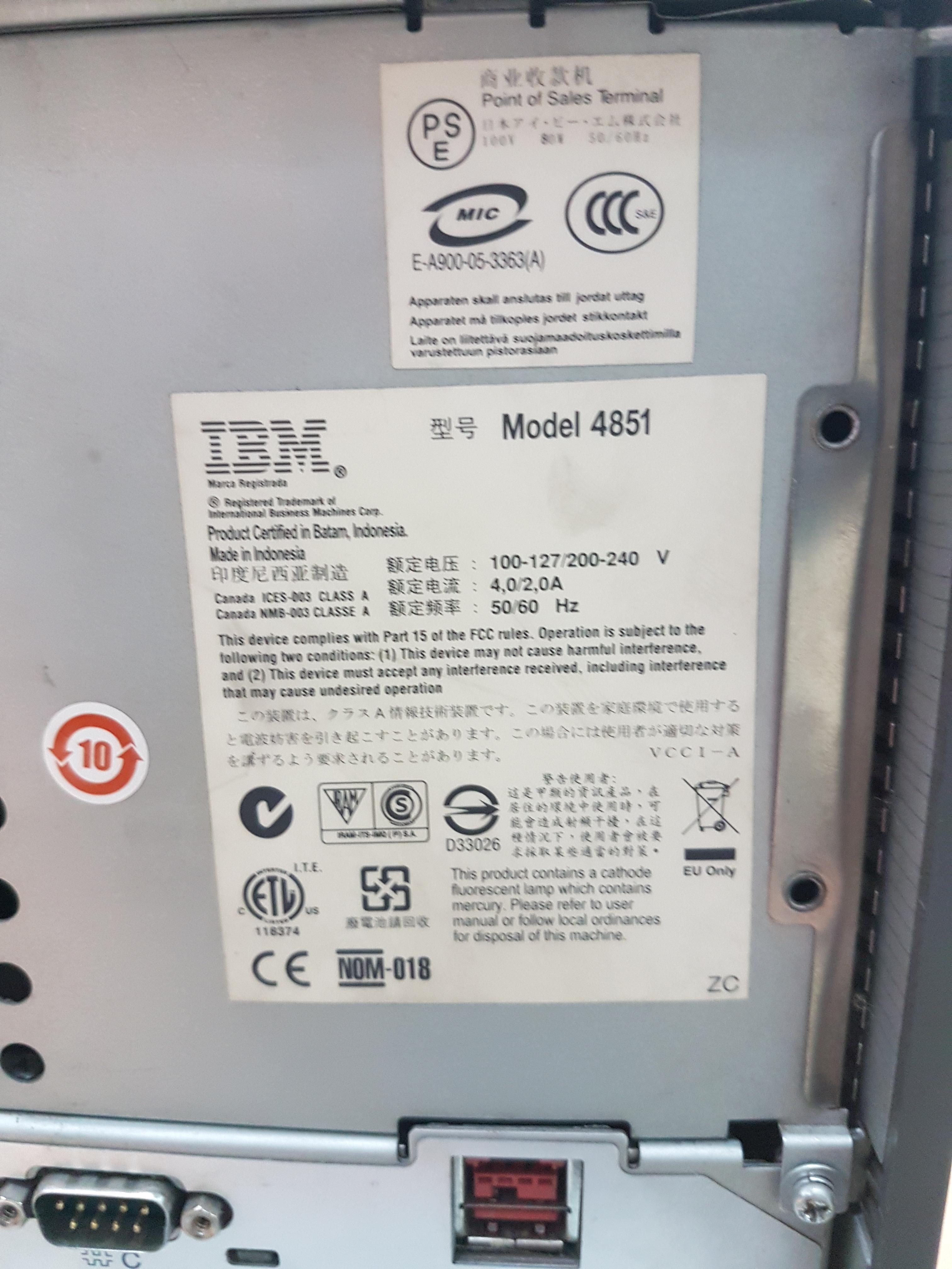 IBM 4851 - Dotyk nie działa po instalacji Windows XP Professional