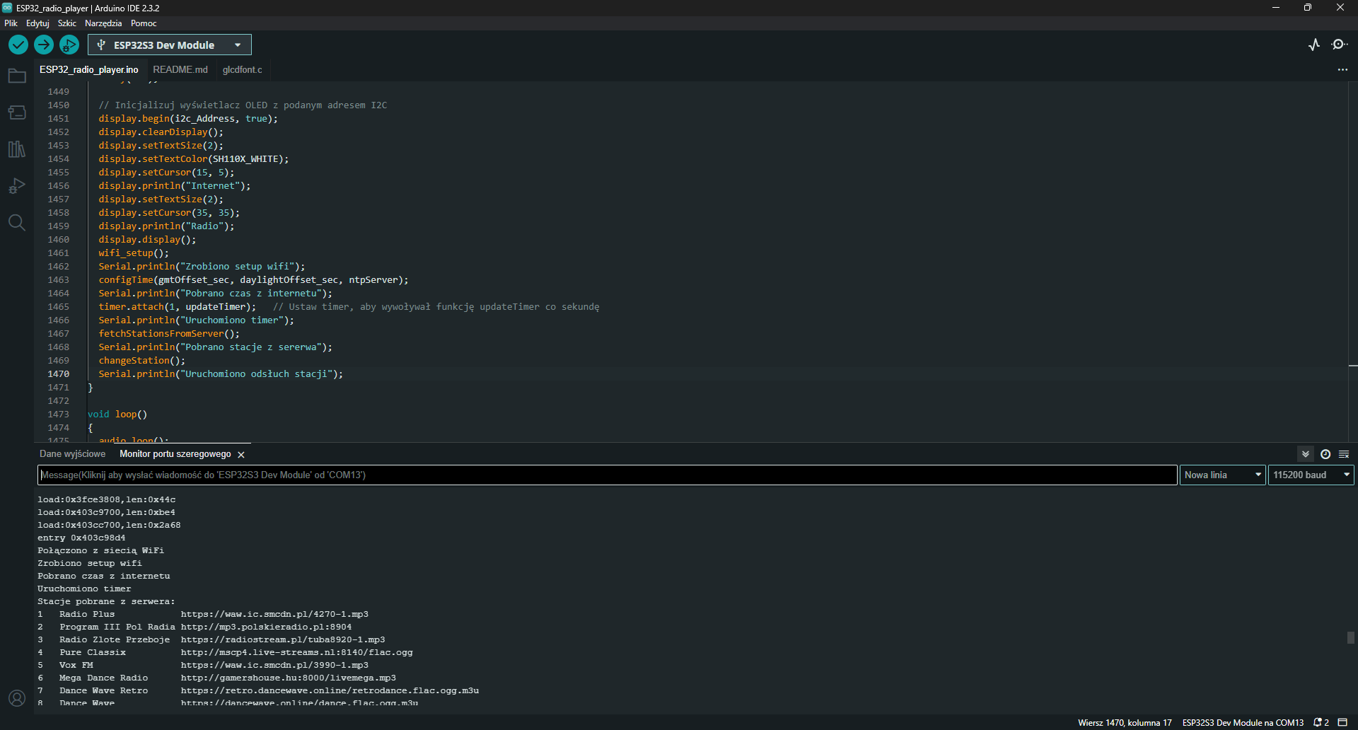 Internet radio and audio file player on ESP32-S3 - 2