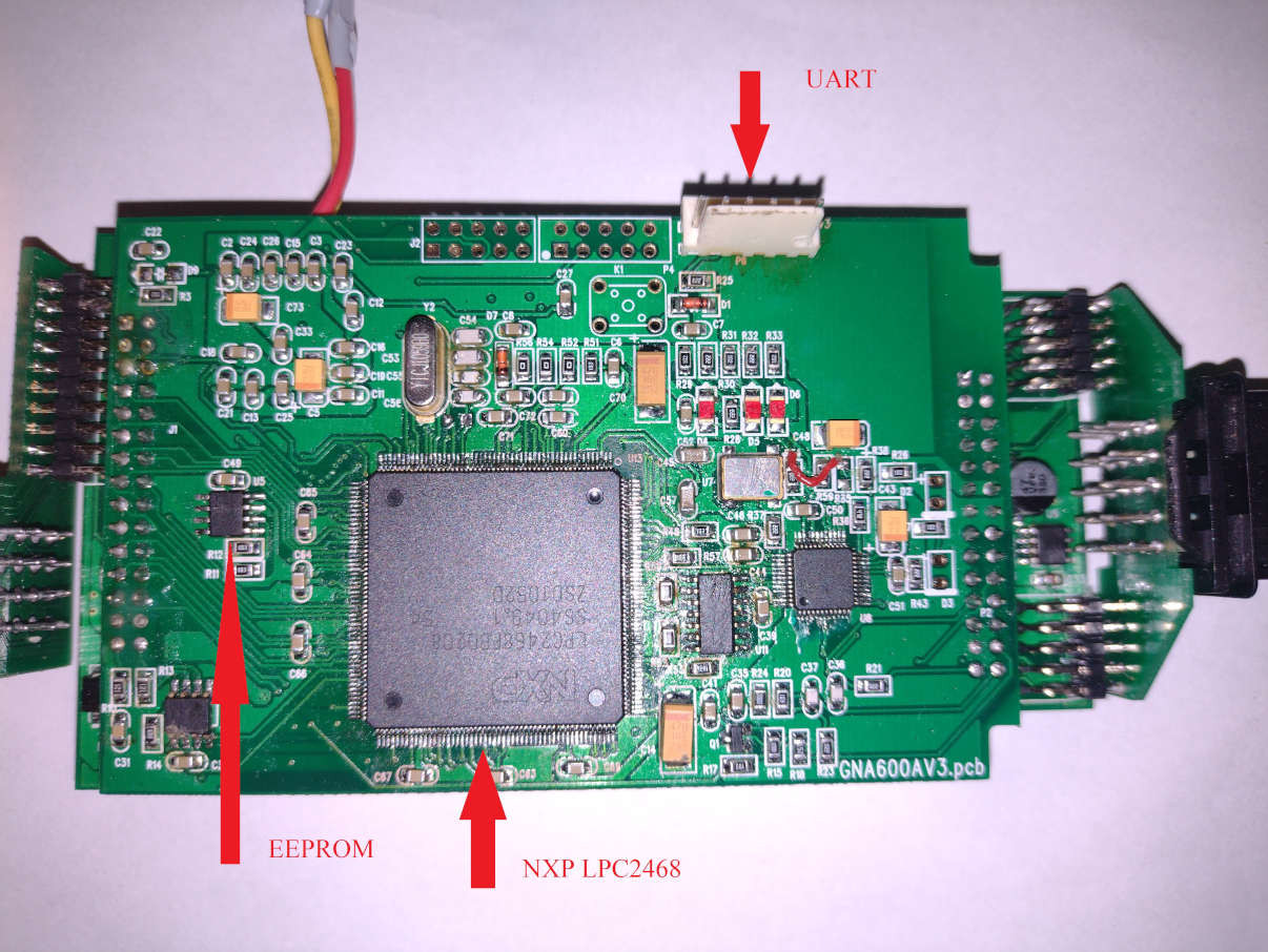 Poszukiwane dane do eeprom i mikrokontrolera NXP LPC2468 w klonie VCM I ...