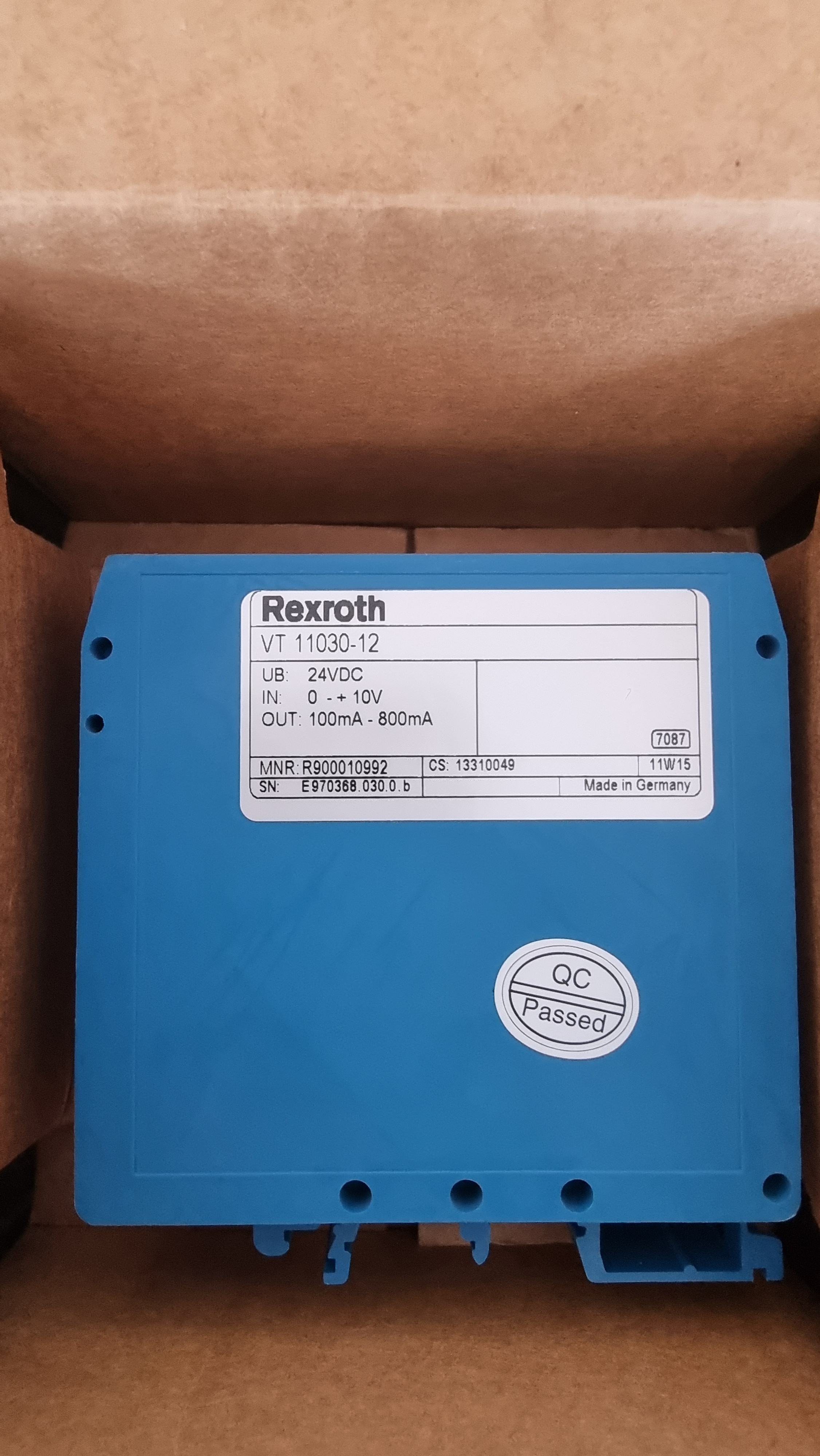 Sprzedaż nowych wzmacniaczy Rexroth VT 11030-12, VT 11131-12, VT 11031-12
