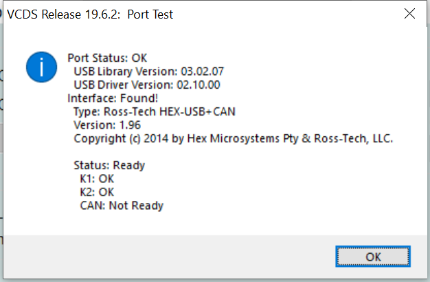 VCDS Interface Not Detected: Solutions for Original Cable & USB Driver ...