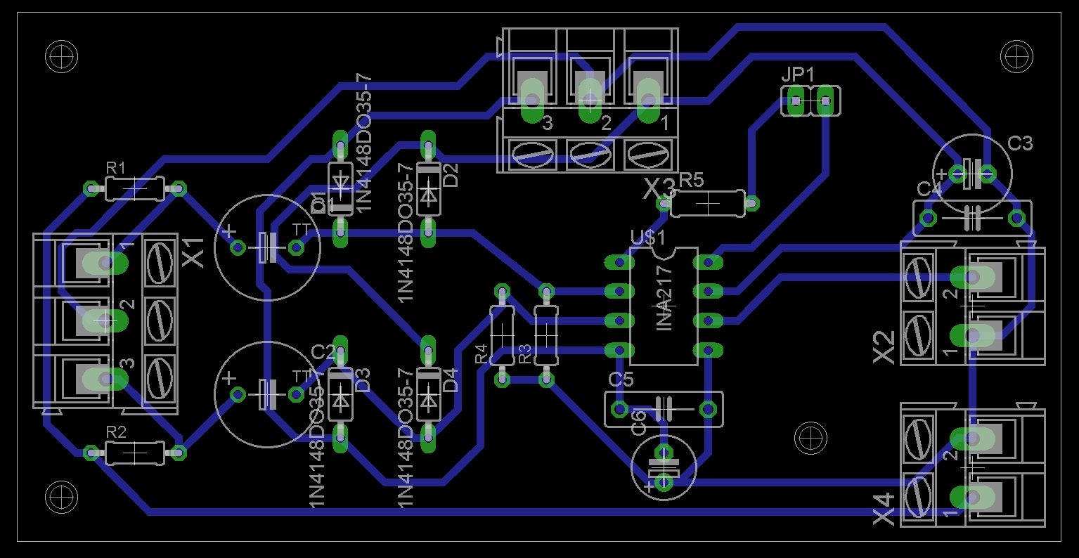 [EAGLE] - Sprawdzenie pcb preampu mikrofonowego na INA217 i płytki ...