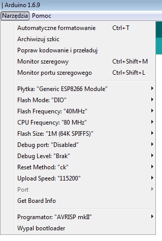 Programowanie ESP8266 przez Arduino IDE - elektroda.pl