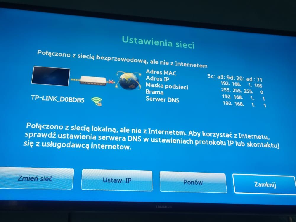 Brak internetu na urządzeniach mobilnych przez wi-fi