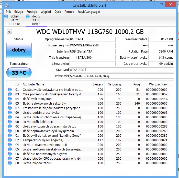 Dysk WD WDBABV0010BBk-00 - nie widzi mój komputer.