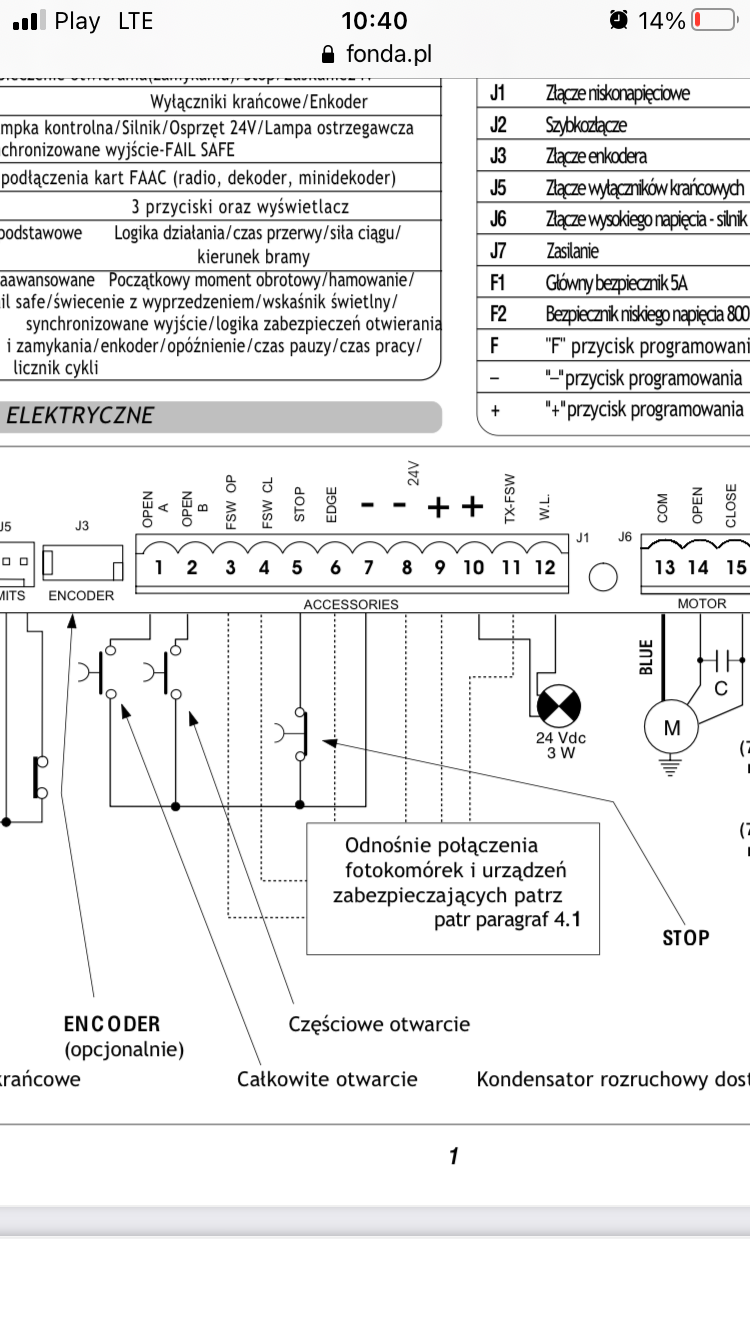 Napęd bramy FAAC740 nie reaguje na pilot - możliwe problemy z ...