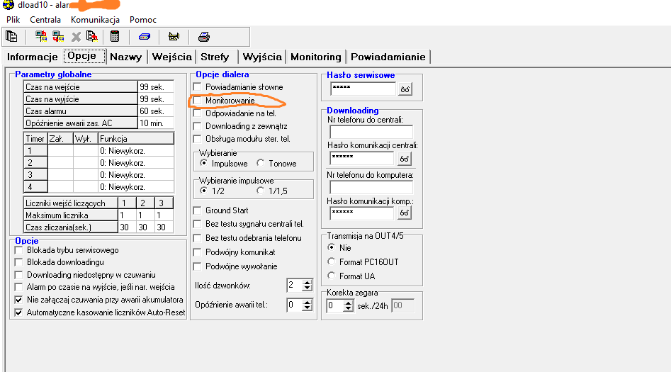 Satel CA-6 i GPRS-T1: błąd konfiguracji, brak SMS z GPRS, brak zgłoszeń ...
