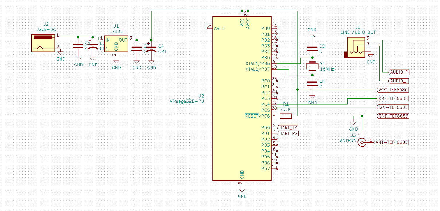Tuner AM/FM TEF6686 sterowany z komputera - elektroda.pl