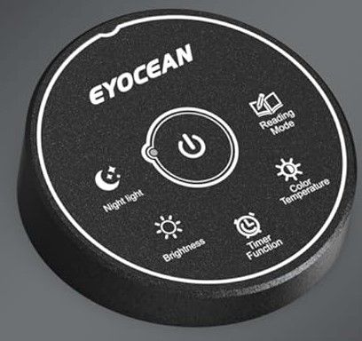 Lampka biurkowa Eyocean CLED-026C, brak pilota, podłączenie na krótko