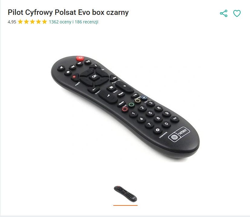 [Rozwiązano] Czy pilot HD 5500 pasuje do dekodera 4K Lite Polsat Box?