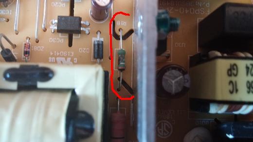 Netgear EVA9000 - Czym zastąpić spaloną część R18 w zasilaczu?