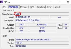 Płyta LCO inaczej Gigabyte B450M DS3H - BIOS update