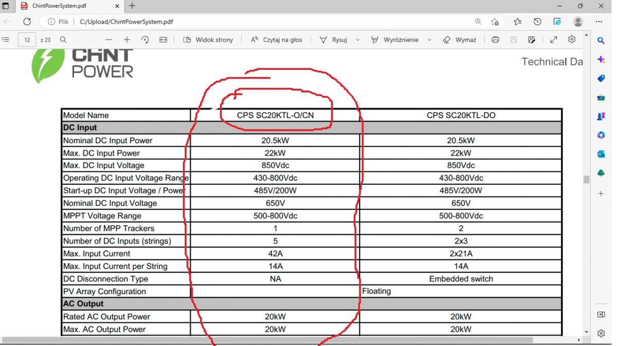 Jak to jest z tymi stringami - DC inputs strings - połaczenie różnych ...