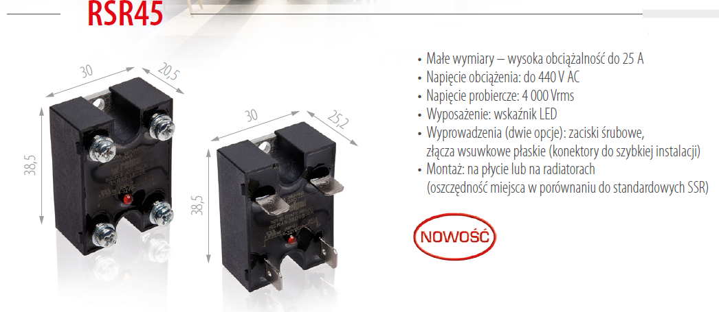 Nowe przekaźniki SSR od Relpol - przegląd - elektroda.pl