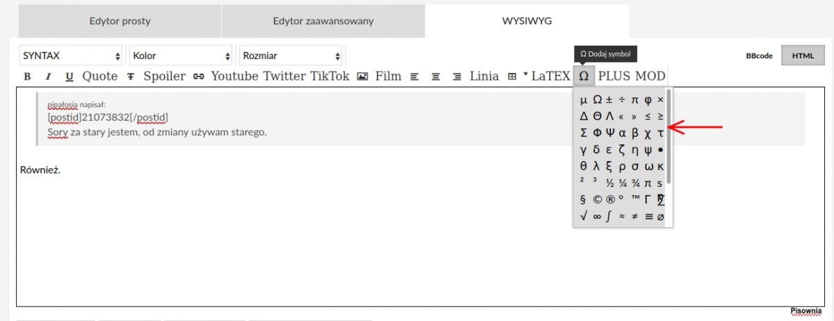 Zaproszenie do testowania nowego edytora na forum WYSIWYG