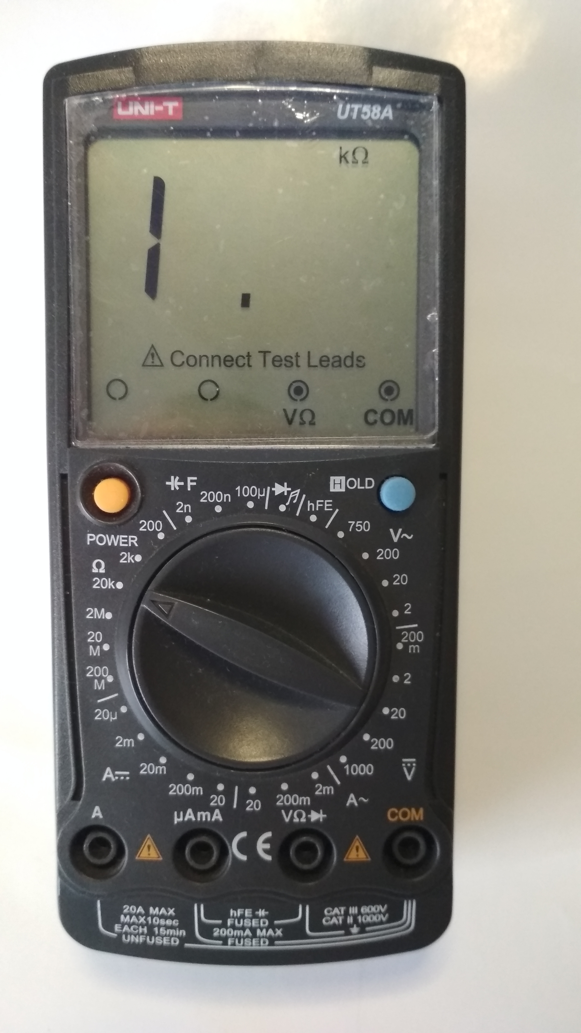 UNI-T UT58A - prezentacja multimetru - elektroda.pl