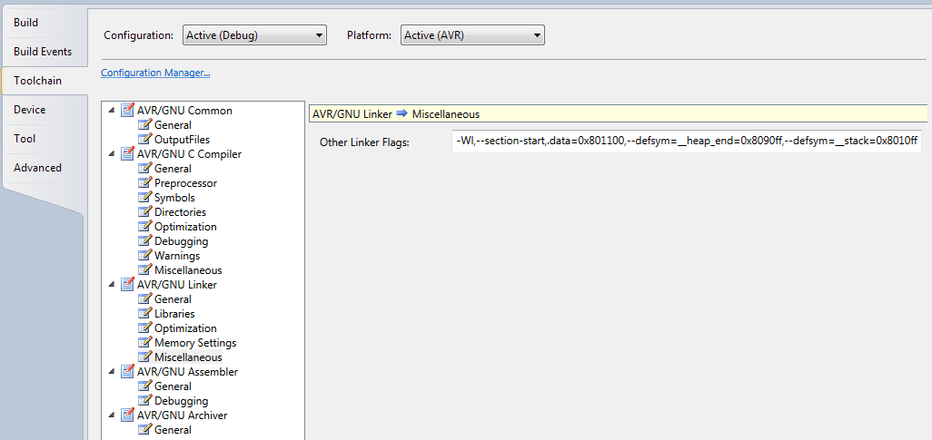 Jak w Atmel Studio 7 skonfigurować zewnętrzny RAM?