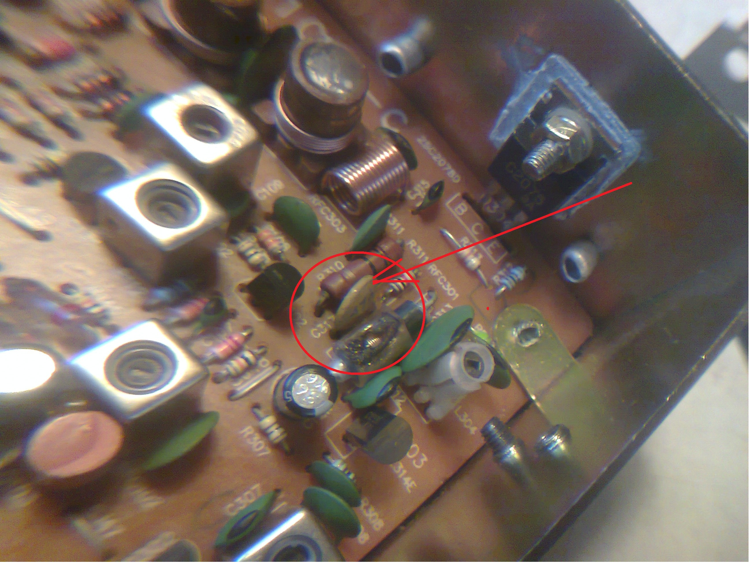 Realistic TRC-482 - Szukam schematu lub wartości kondensatora C-317