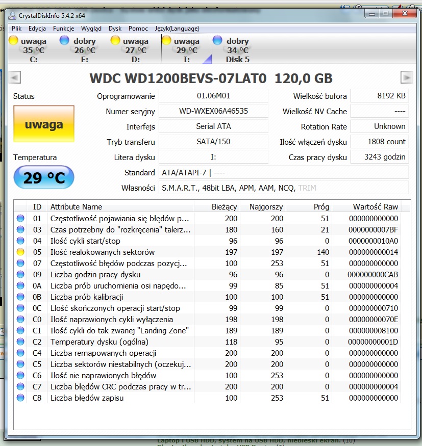 WD Ext HDD 1021 USB Device - System widzi dysk jako niesformatowany